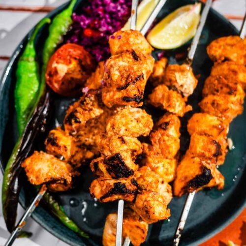 Tavuk Sis - Turkish Chicken Shish Kebab - Tiffin And Tea