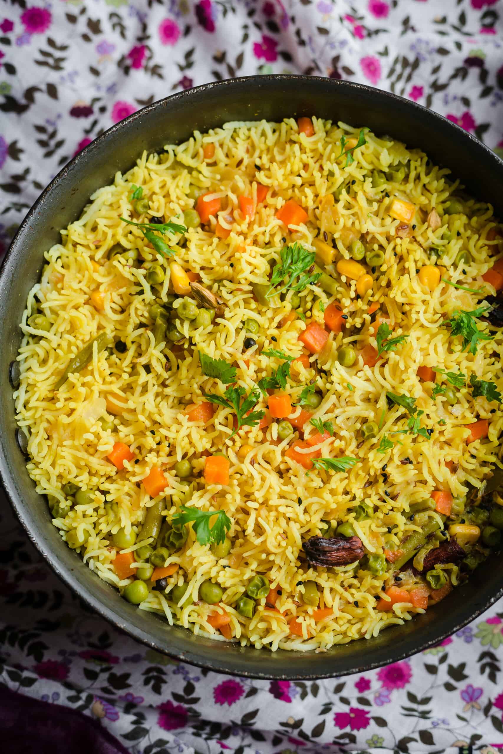 The BEST Veg Pulao - Tiffin And Tea