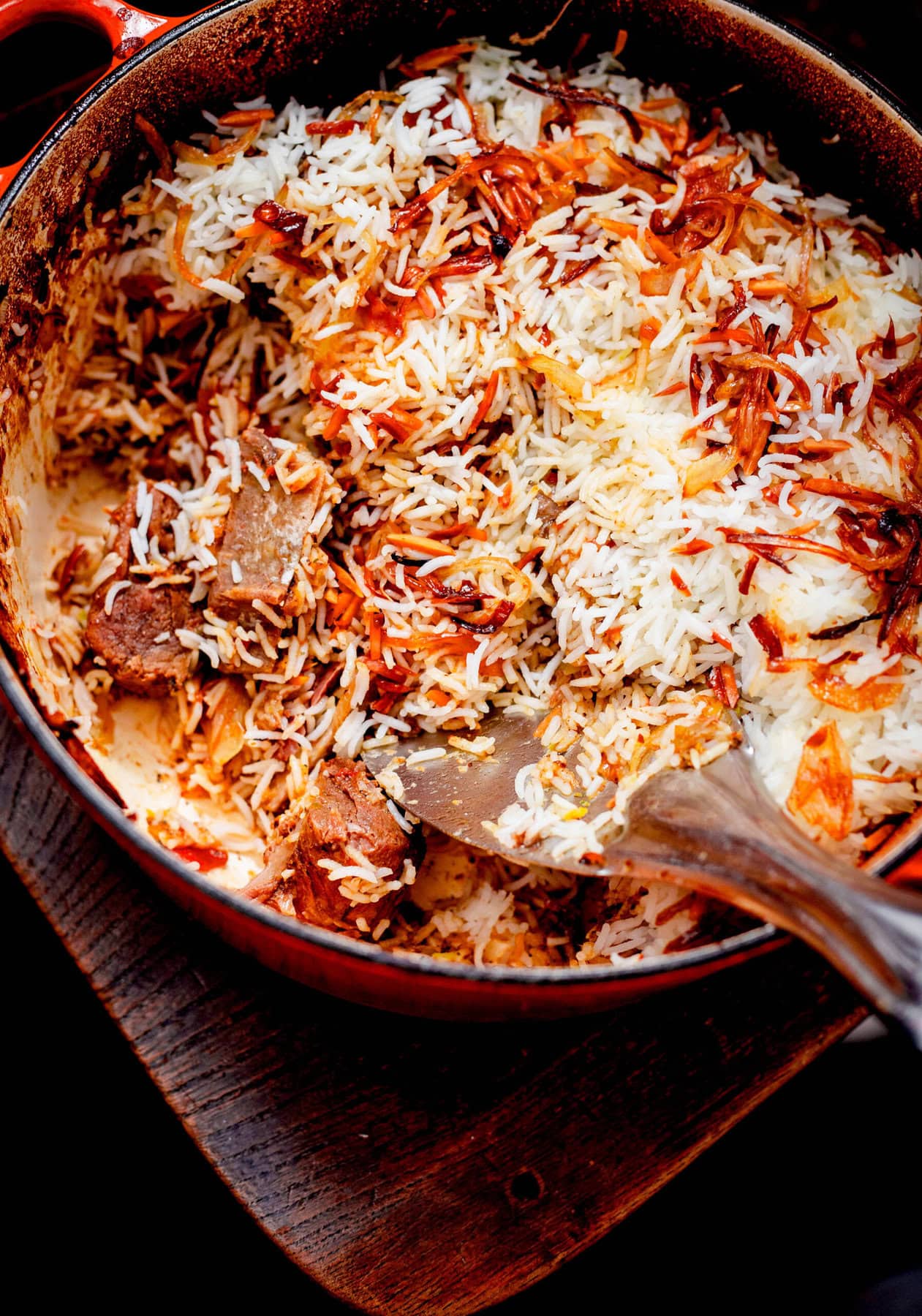 Lamb Zurbian - Yemeni Biryani with Lamb and Potatoes - Tiffin And Tea