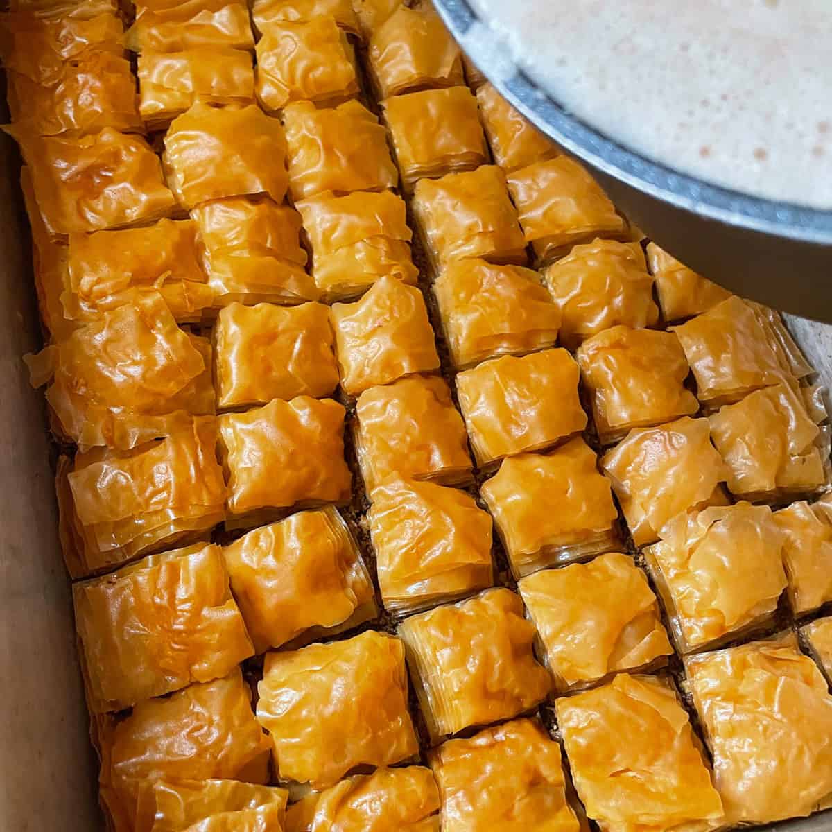 Cold Milk Baklava (Soguk Baklava) - Tiffin And Tea