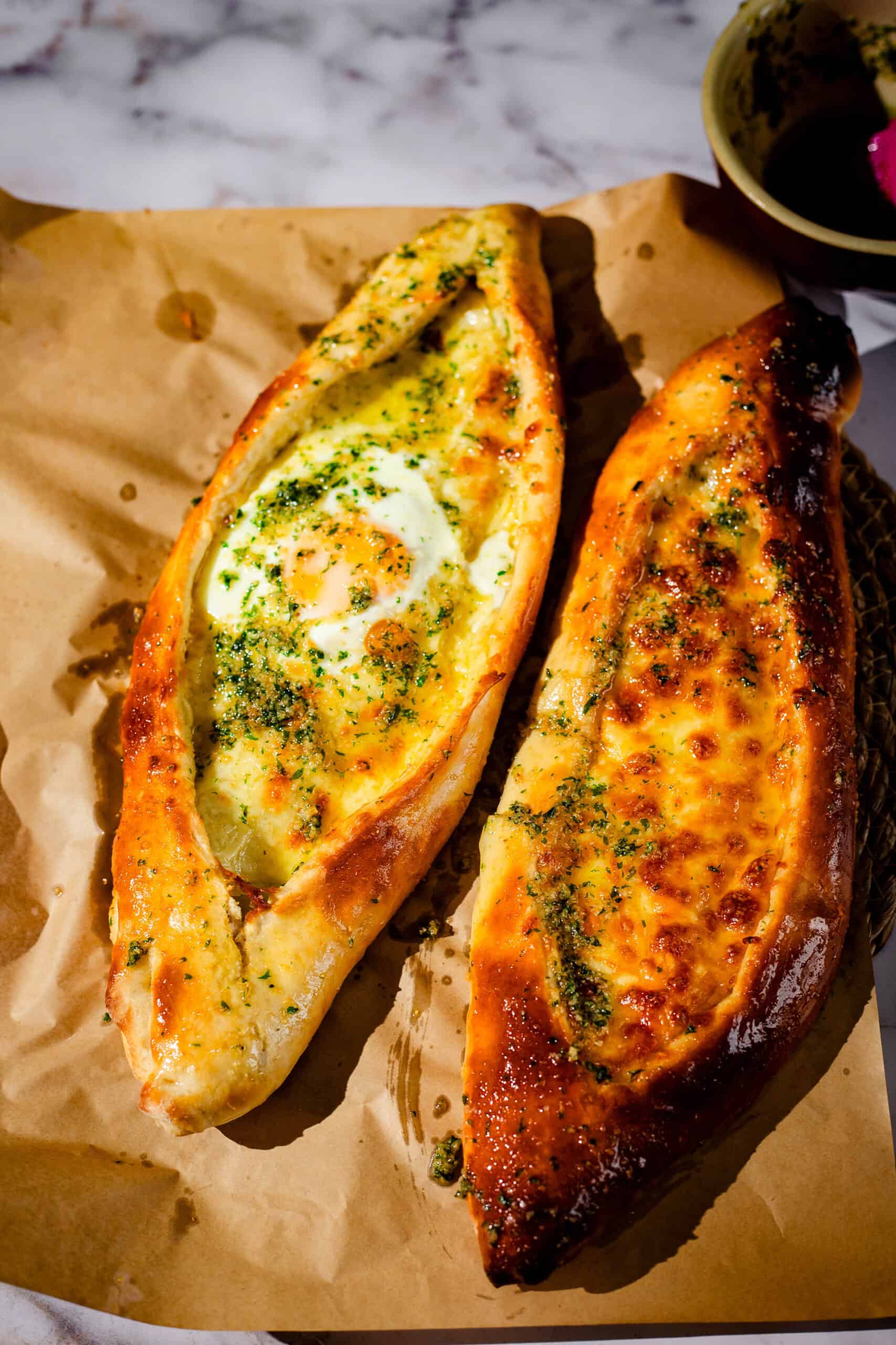 Khachapuri (Georgian Cheese Bread) - Tiffin And Tea