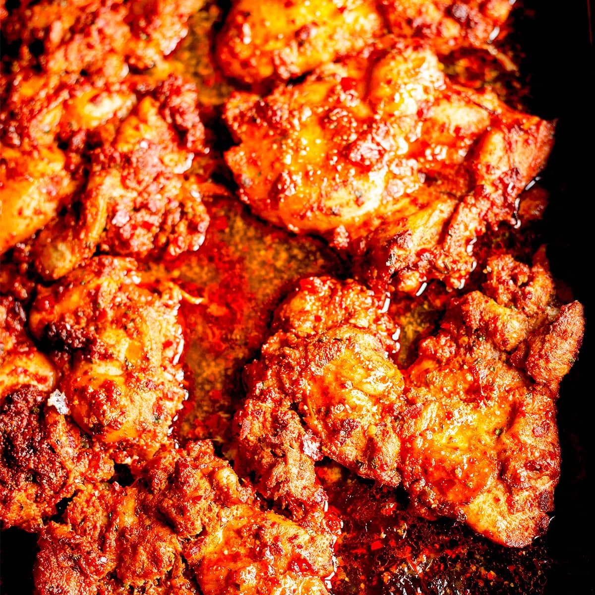 Harissa Chicken Thighs (Easy Oven-Baked Recipe) - Tiffin And Tea